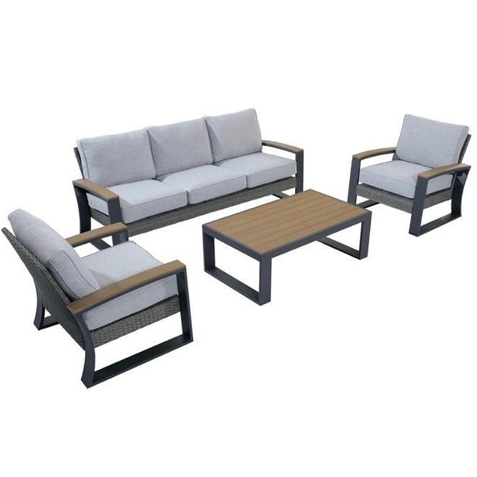 Cameron 4 Piece Teak Sofa set | Great Backyard Place