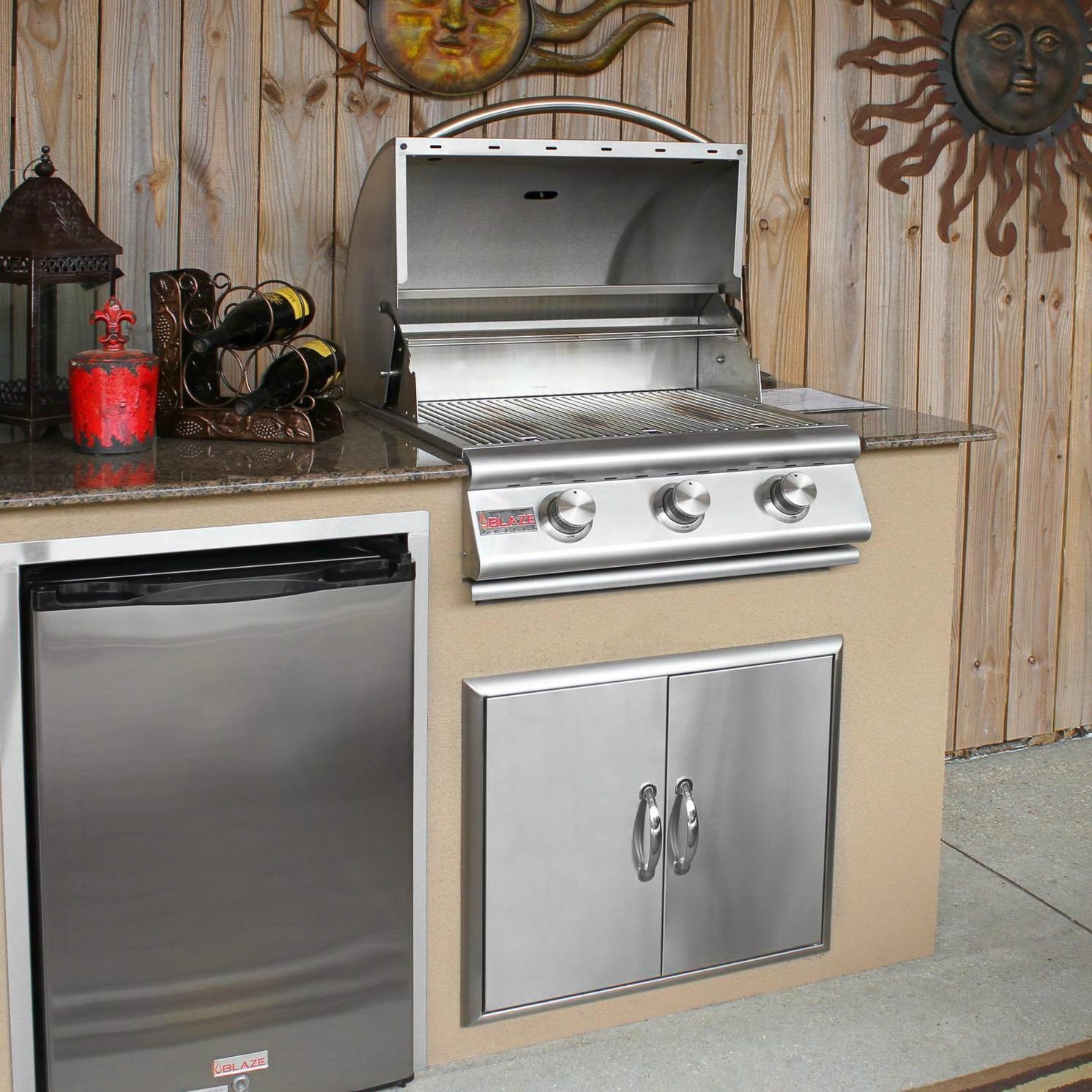 Blaze 25" 3-Burner Built-In Grill LP | Great Backyard Place