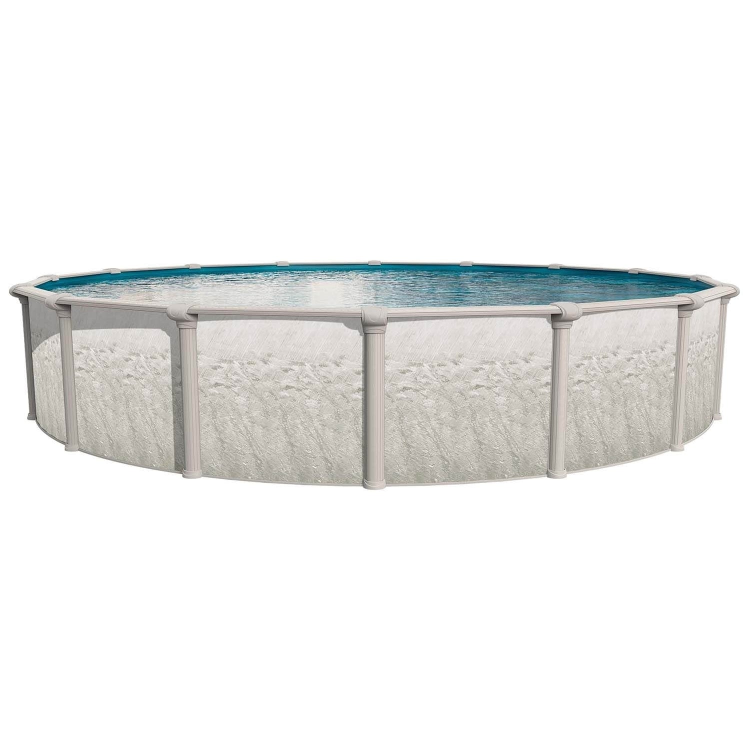 Heritage Round Above Ground Pool Kit (Silver) | Great Backyard Place